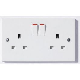 2 Gang Switched Socket
