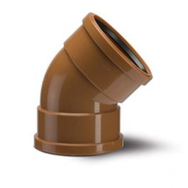 Polypipe UG403 45D Bend Double Socket 110mm