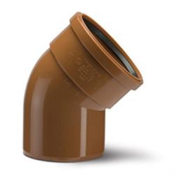 Polypipe UG404 45D Bend Single Socket 110mm