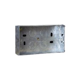 2 Gang Metal Socket Box