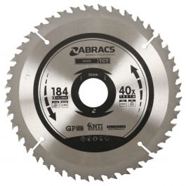 Buy ABRACS Wood TCT Blade 184mm x 30mm x 40T (Cordless) | Circular Saw ...