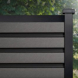 Composite Prime Silver HD Fence Board 201mm x 50mm 1.83m