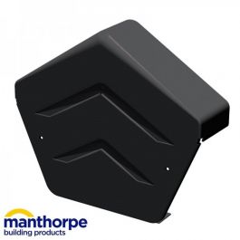 Manthorpe uPVC Angle Ridge End Cap Black