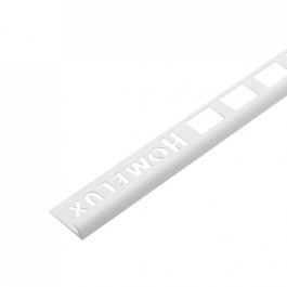 PVC Round Edge Tile Trim White 6mm