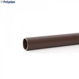 Polypipe WP12 Push Fit Waste Pipe 40mm x 3mt brown