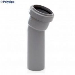 Polypipe WP20 Push Fit Waste Soil Boss Bend 157.5D 40mm grey