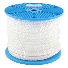 Posamo Polypropylene White Rope Plaited 8mm x 120Mt