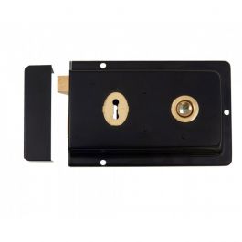 Rim Lock 150mm x 100mm Black