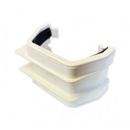 Square Gutter Union 114mm White