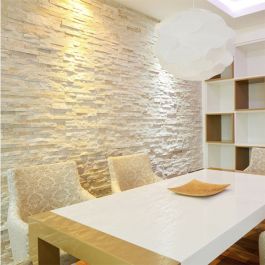 Tier Contemporary Real Stone Panelling ivory