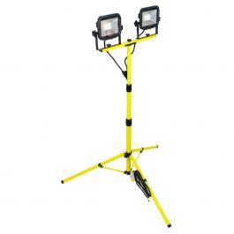 Luceco Site 110V Twin Head Tripod Work Light