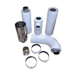 Grant White System High Level Balanced Flue Kit 1.2m